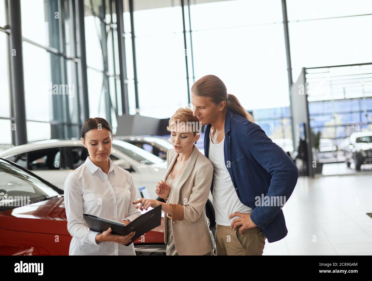 Car sales rep customer hi-res stock photography and images - Alamy