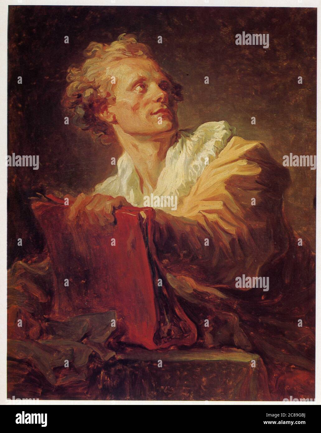 Jean-Honoré Fragonard (1732-1806). Portrait d'artiste. 81 X 65 cm. Vers ...