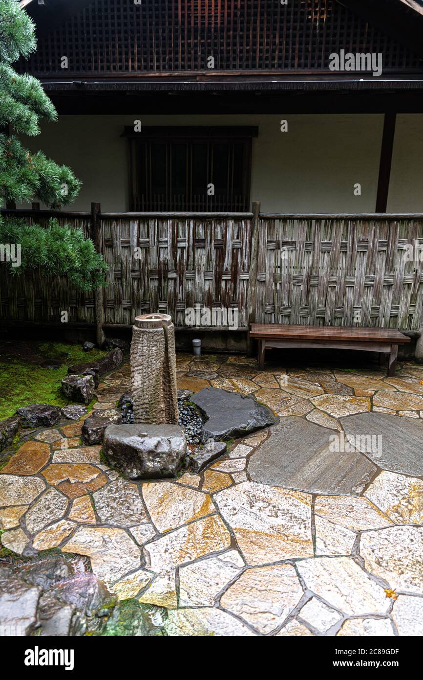 Structure in Japanese Garden, OR Stock Photo - Alamy