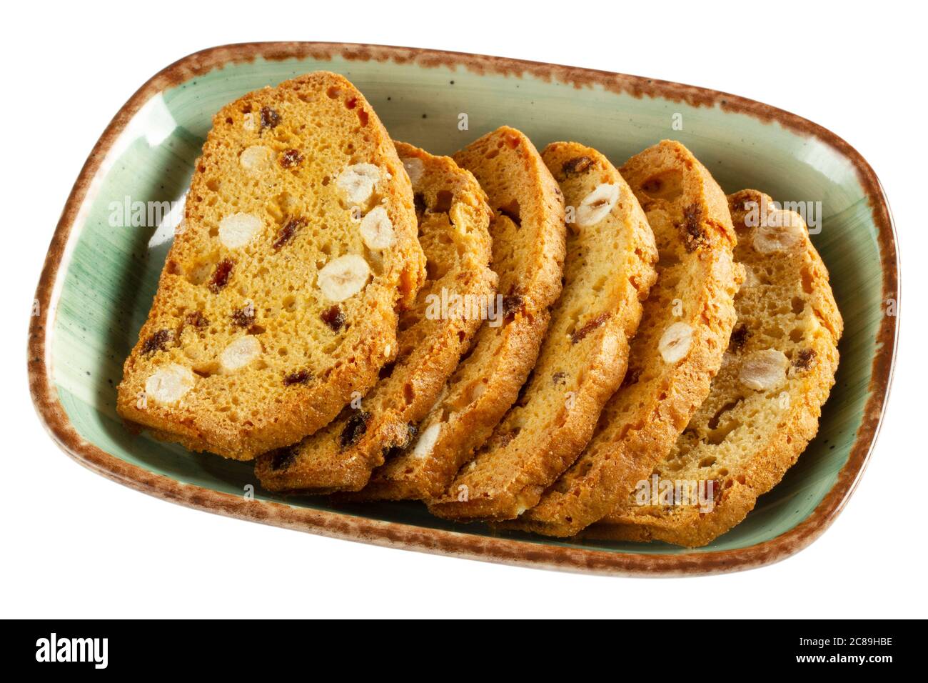 Crispy biscuits with fruit. Italian biscotti Stock Photo - Alamy