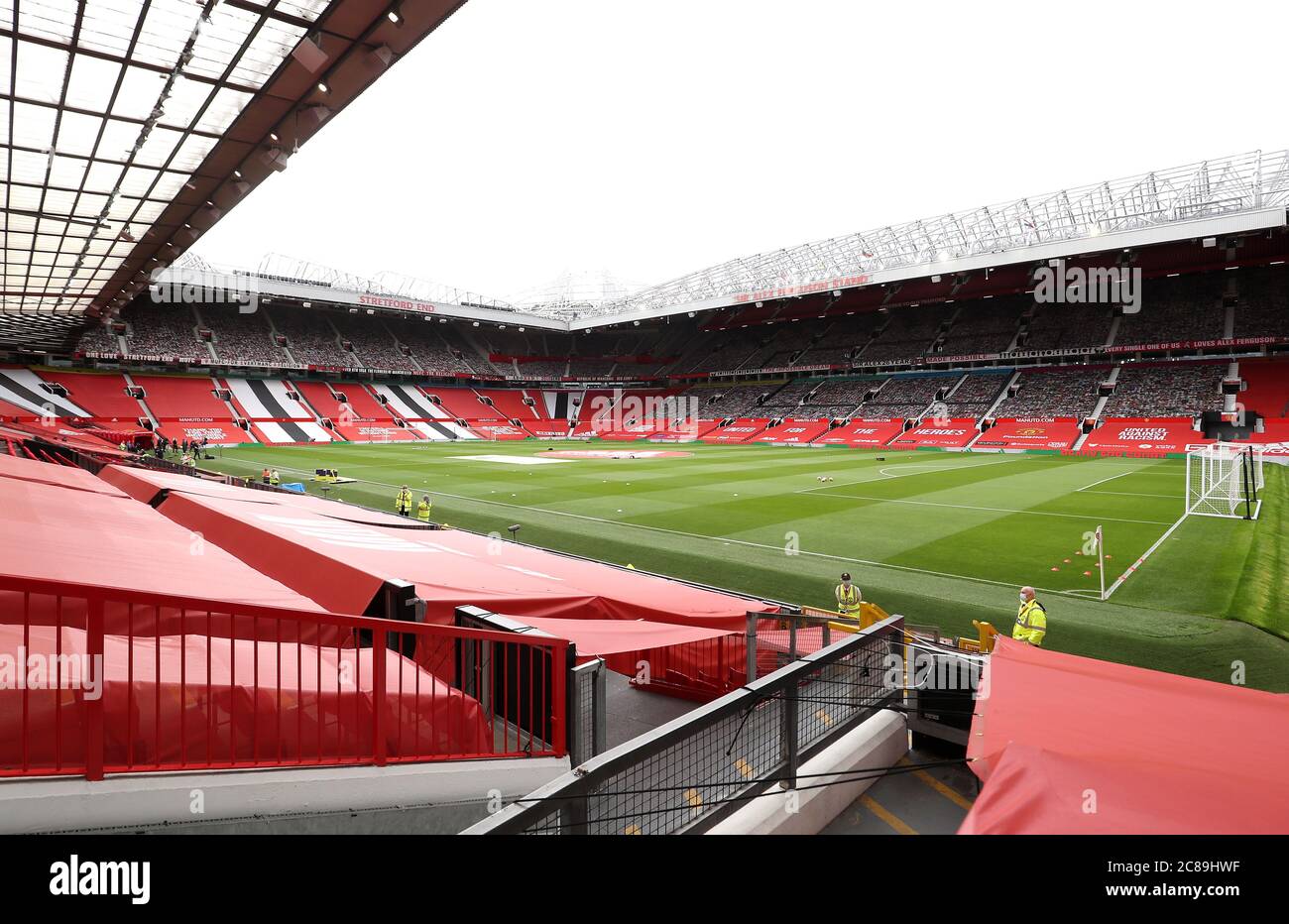 Old trafford stadium seats hi-res stock photography and images - Alamy