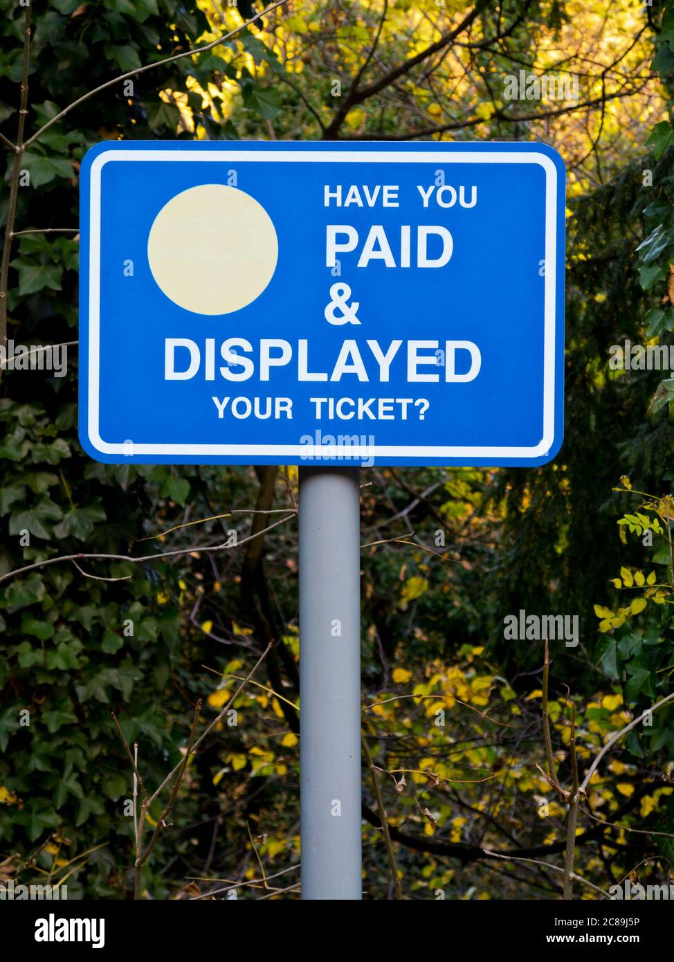 Have you paid and displayed sign hi-res stock photography and images ...