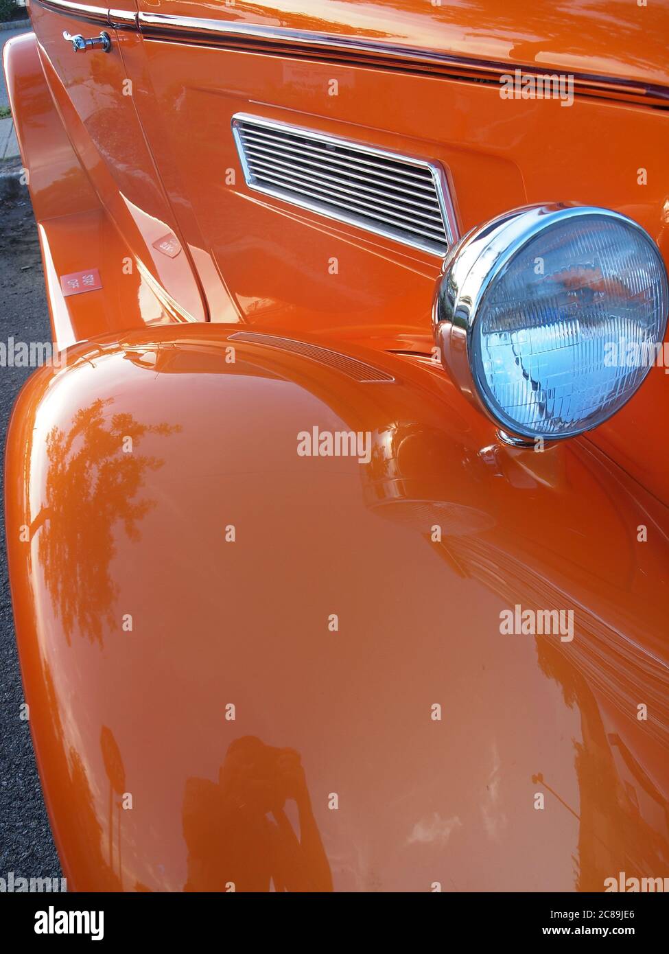 Antique and custom Hot Rod details a a local New Jersey cruise-in Stock ...