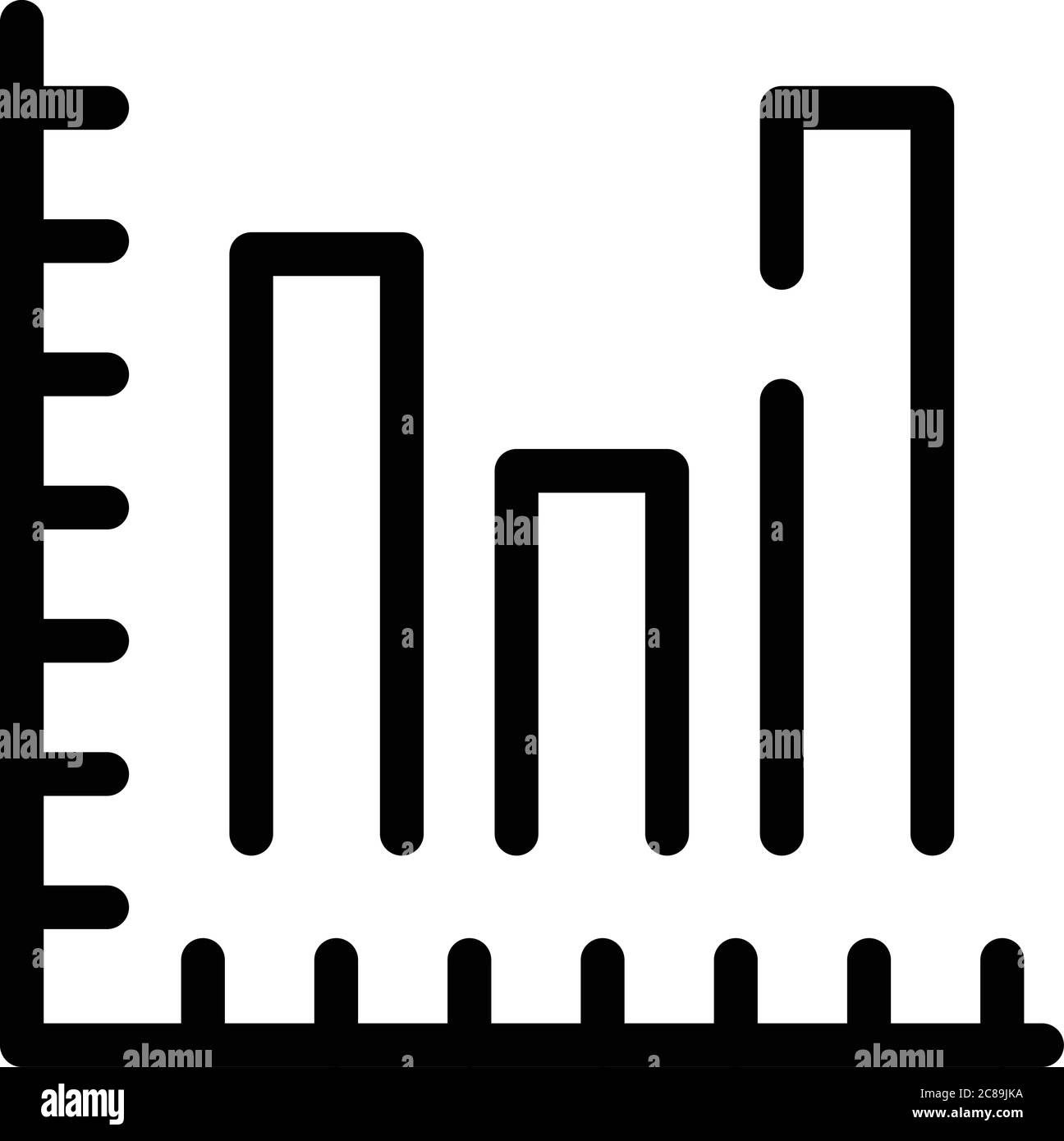 Trader graph chart icon, outline style Stock Vector Image & Art - Alamy