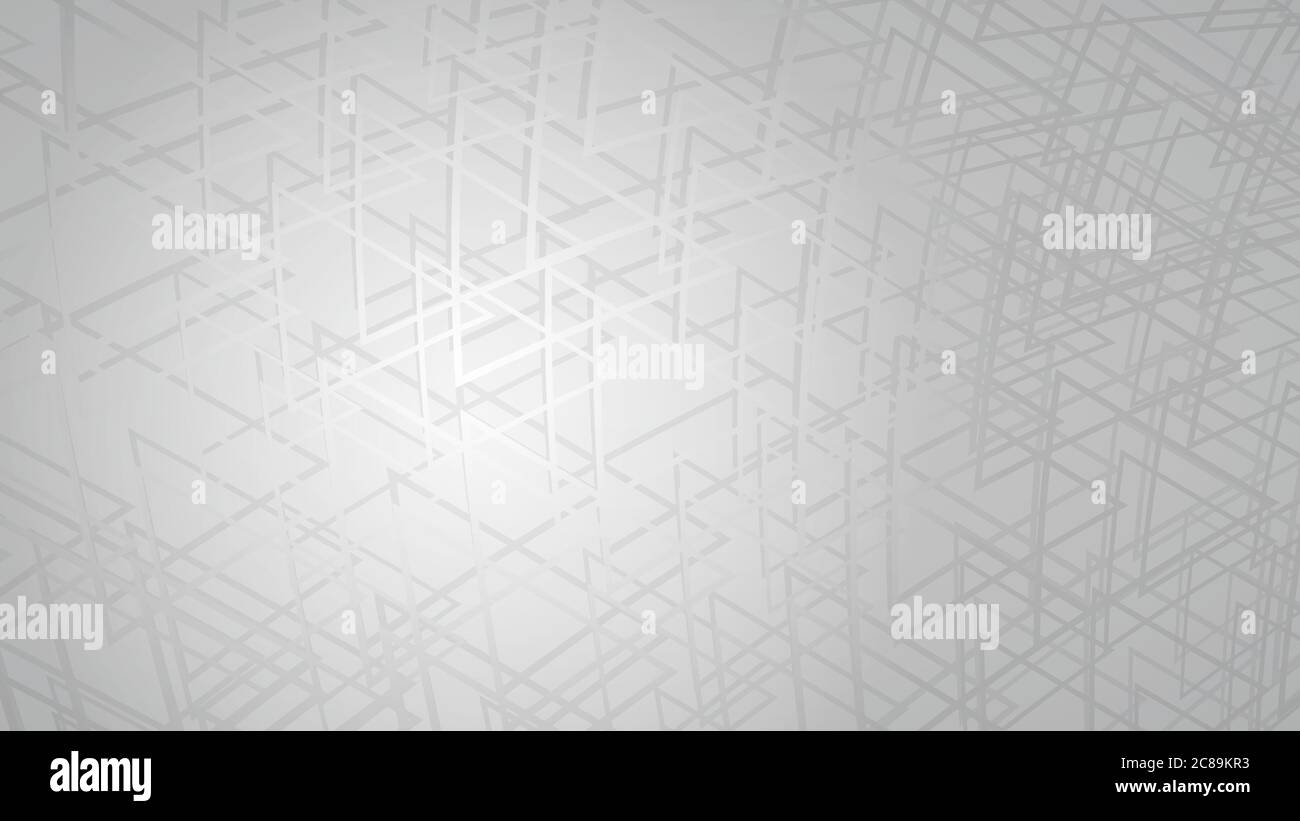 Abstract background of intersecting triangles with shadows in gray ...