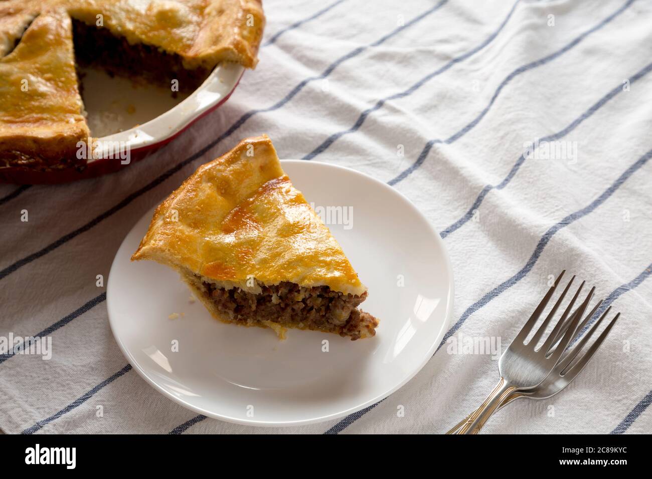 Traditional pork meat pie tourtiere hi-res stock photography and images ...