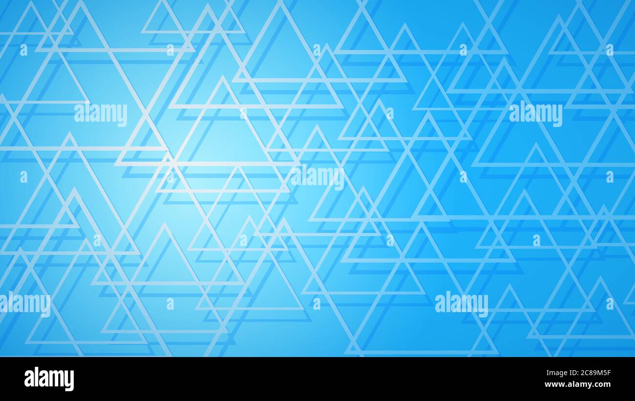 Abstract background of intersecting triangles with shadows in light blue colors Stock Vector ...