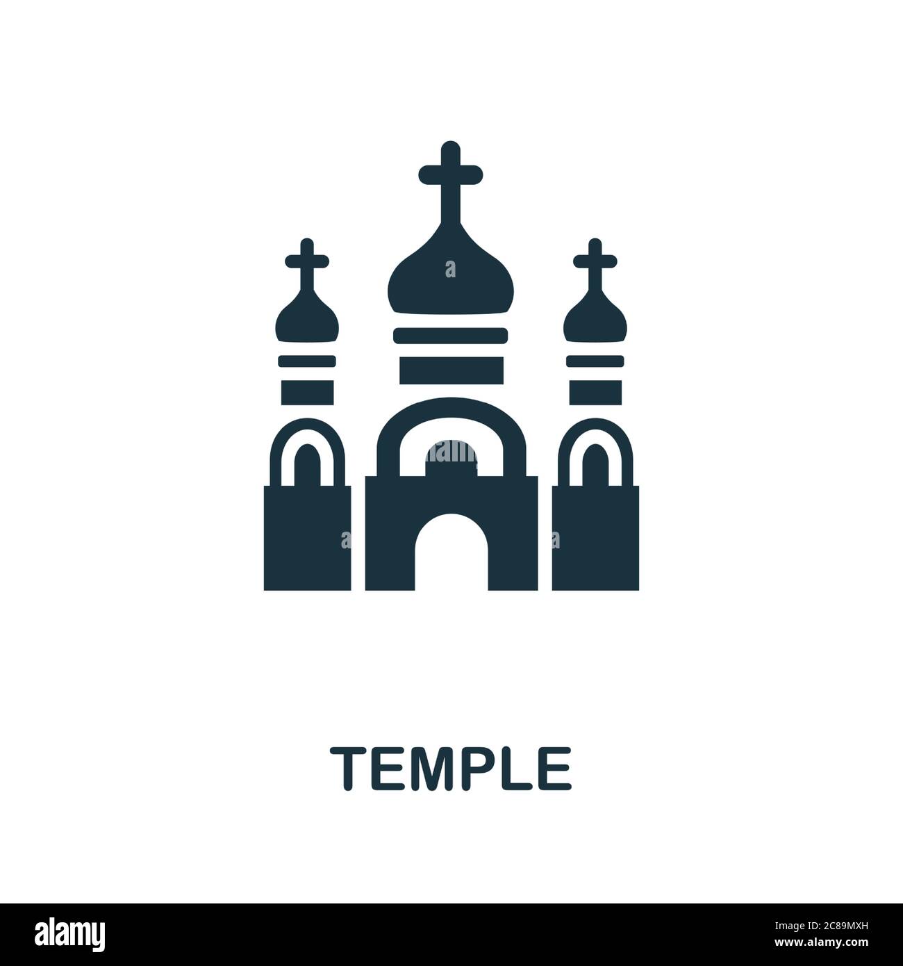 Temple icon. Simple element from religion collection. Creative Temple ...
