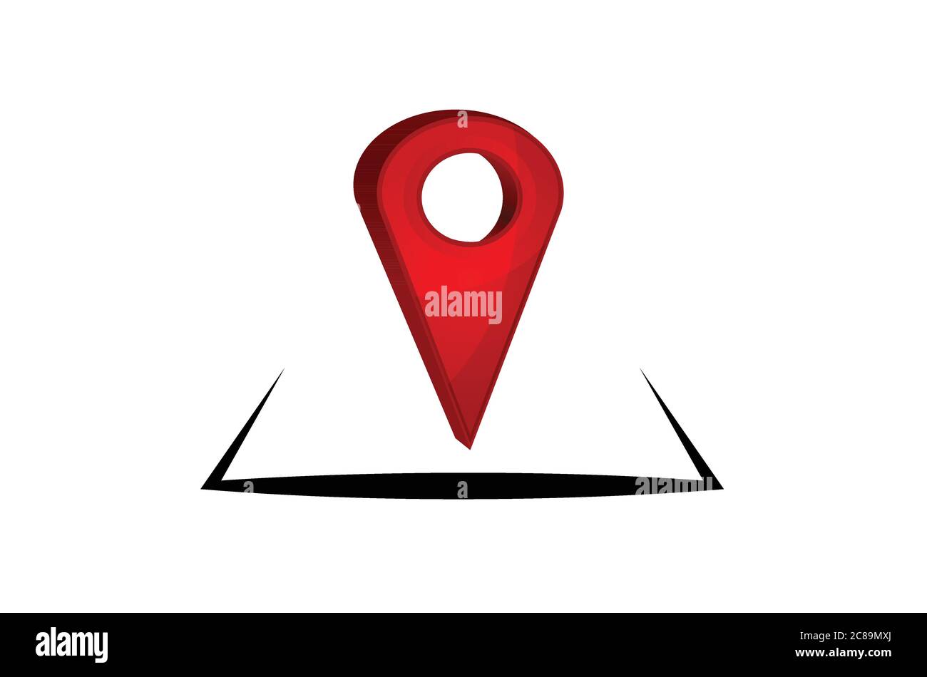 Pin location symbol map label vector illustration Stock Vector Image ...