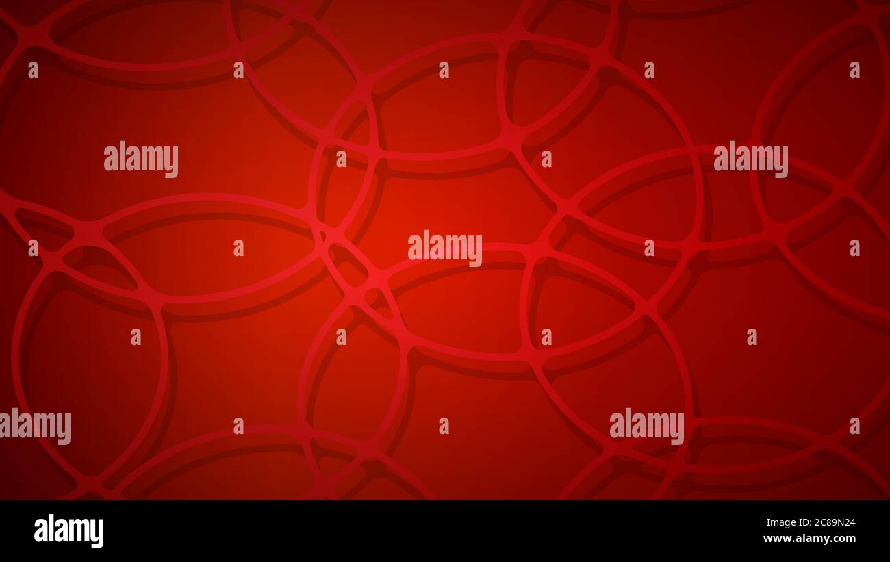 Abstract background of intersecting circles with shadows in red colors Stock Vector Image & Art ...