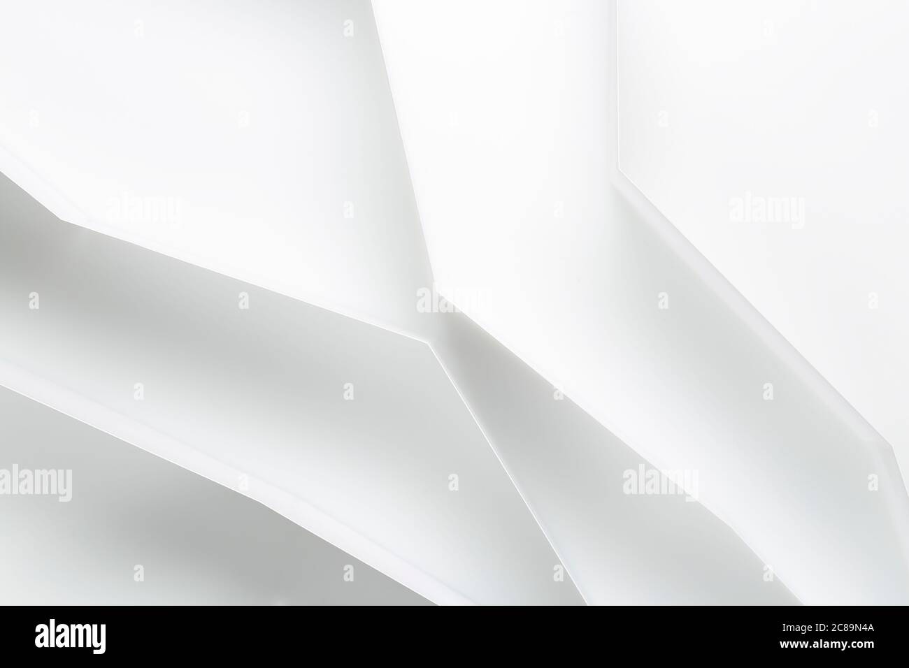 abstract white background, white paper shapes on white surface Stock ...