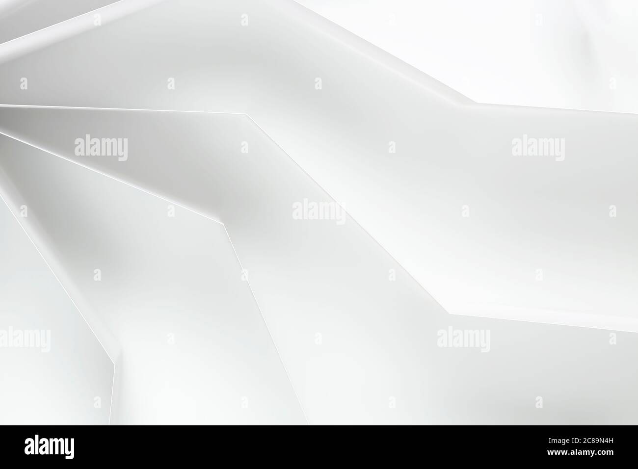 abstract white background, white paper shapes on white surface Stock ...