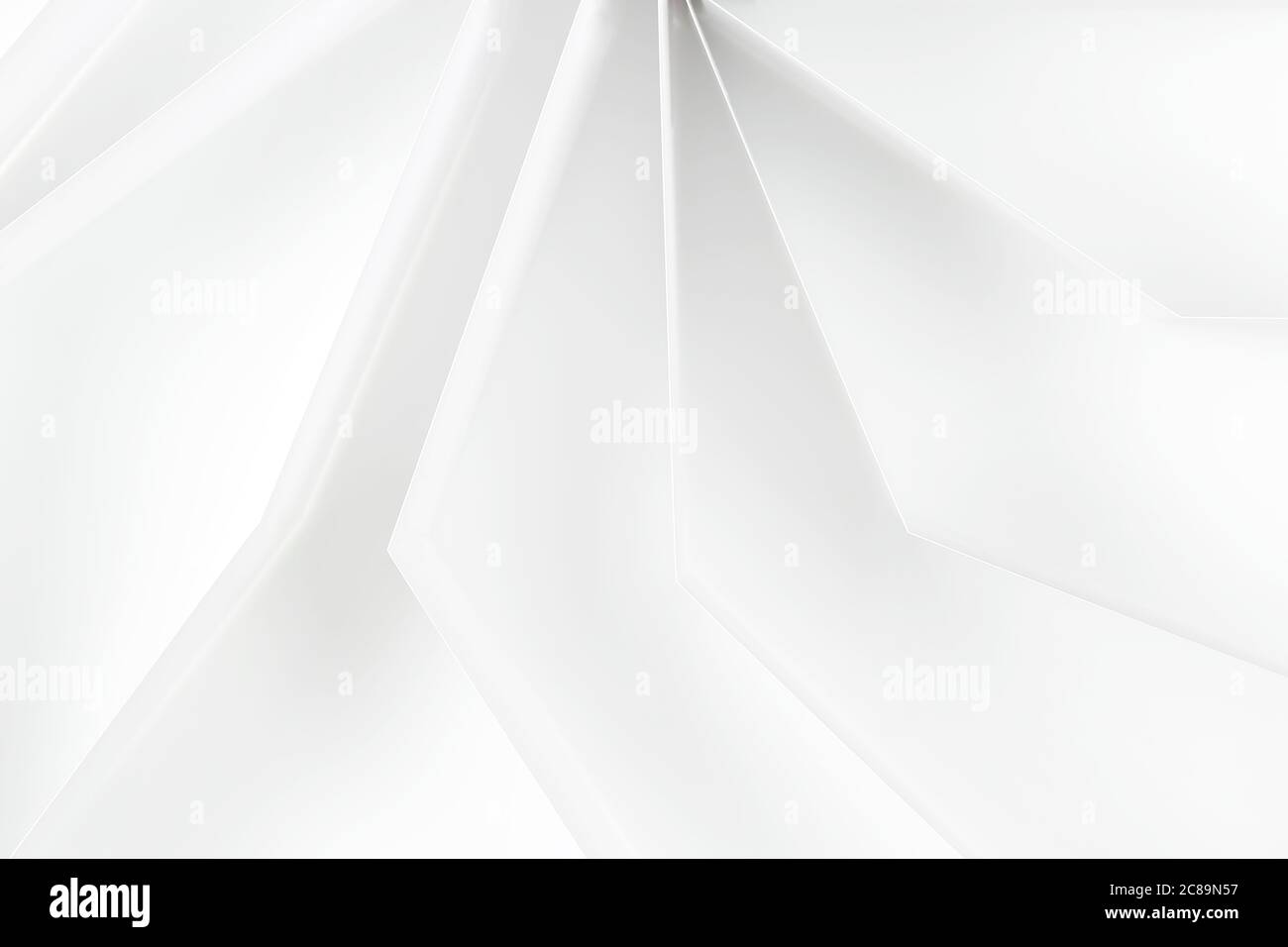 abstract white background, white paper shapes on white surface Stock ...