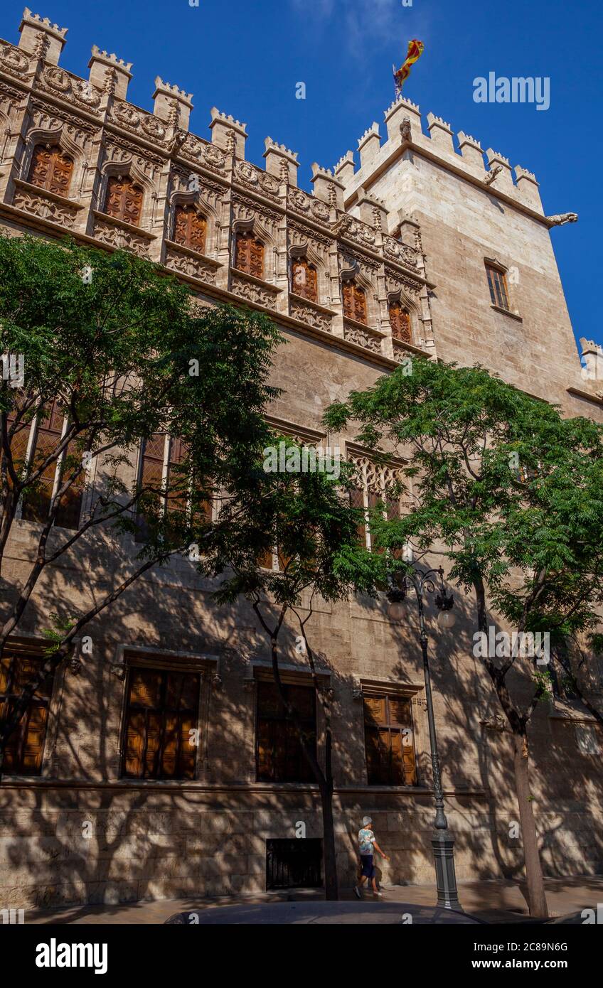 The llotja de la seda or the la lonja silk hi-res stock photography and ...