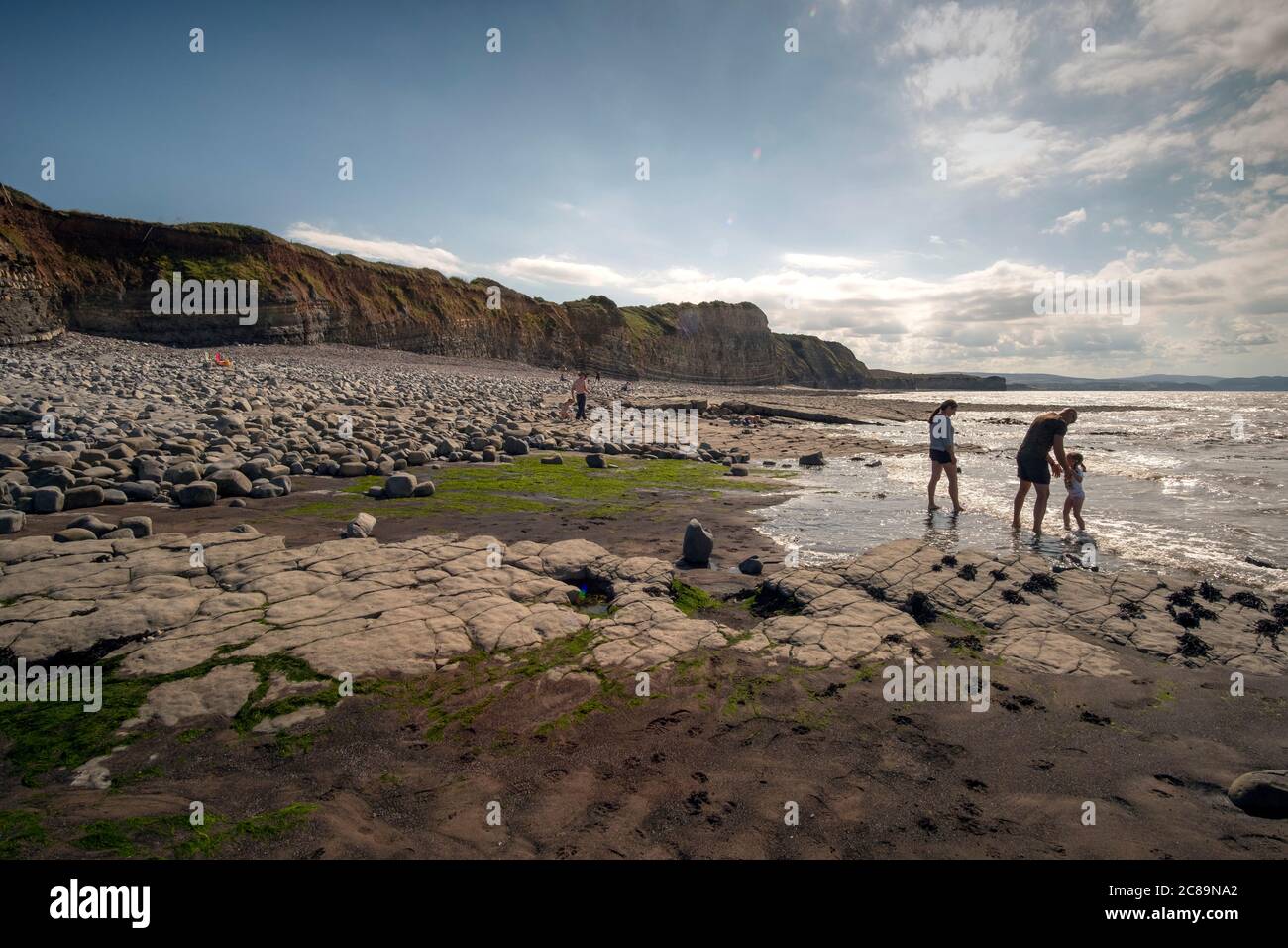 Kilve Beach, Somerset, UK, noted for it's fossils, geological ...