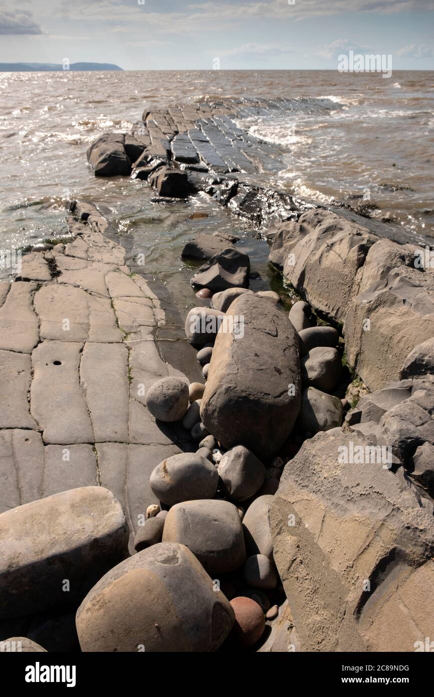 Kilve Beach, Somerset, UK, noted for it's fossils, geological ...