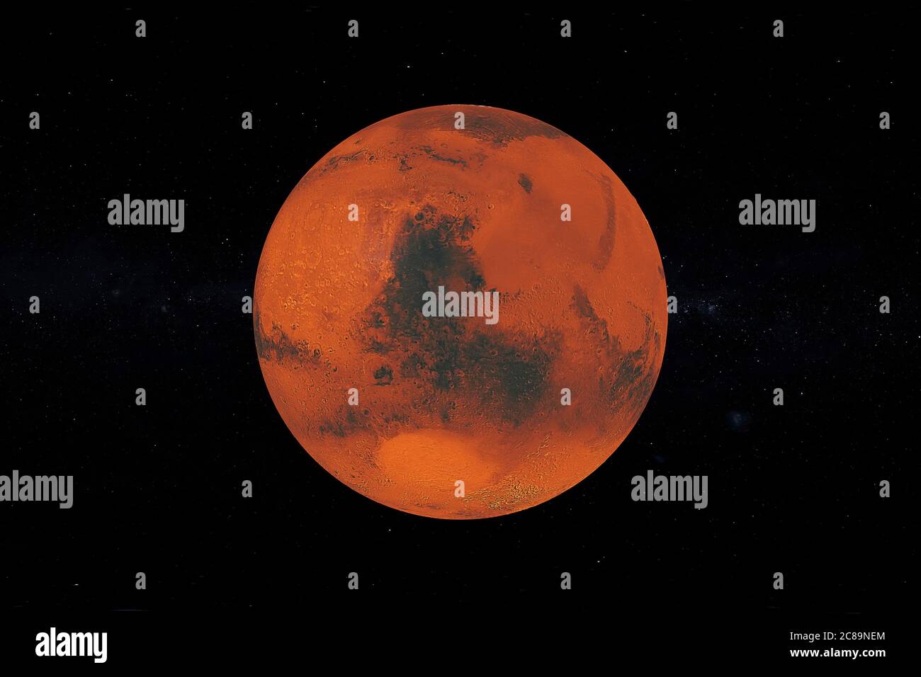 Red Planet Mars From Sky