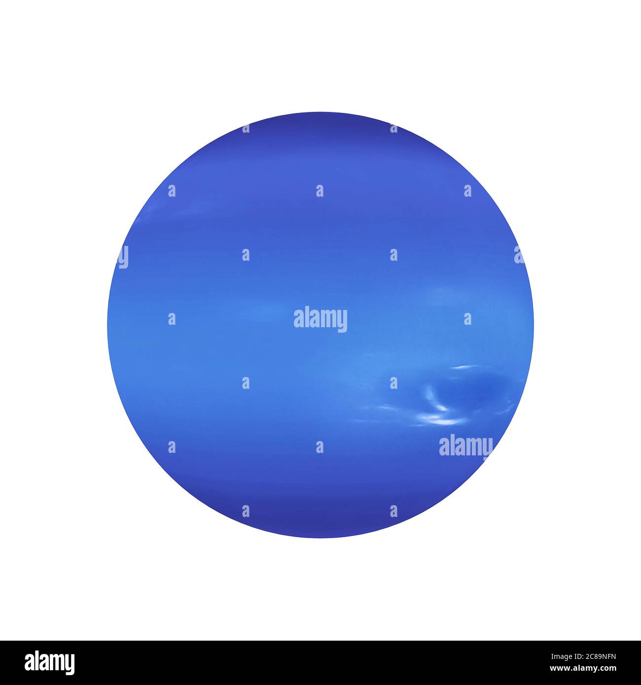Solar System Concept. View of Full Big Planet Neptune from Space on a ...