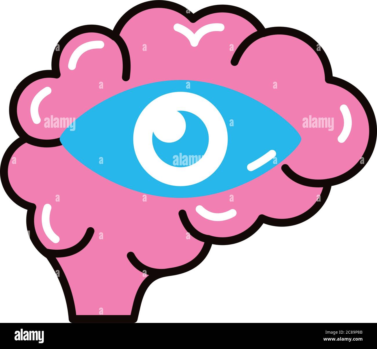 Optical nerve Stock Vector Images - Alamy