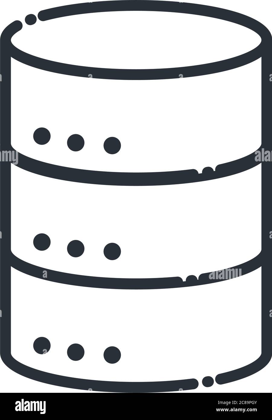 Web hosting line style icon design, Big data center base security system and hardware Vector ...