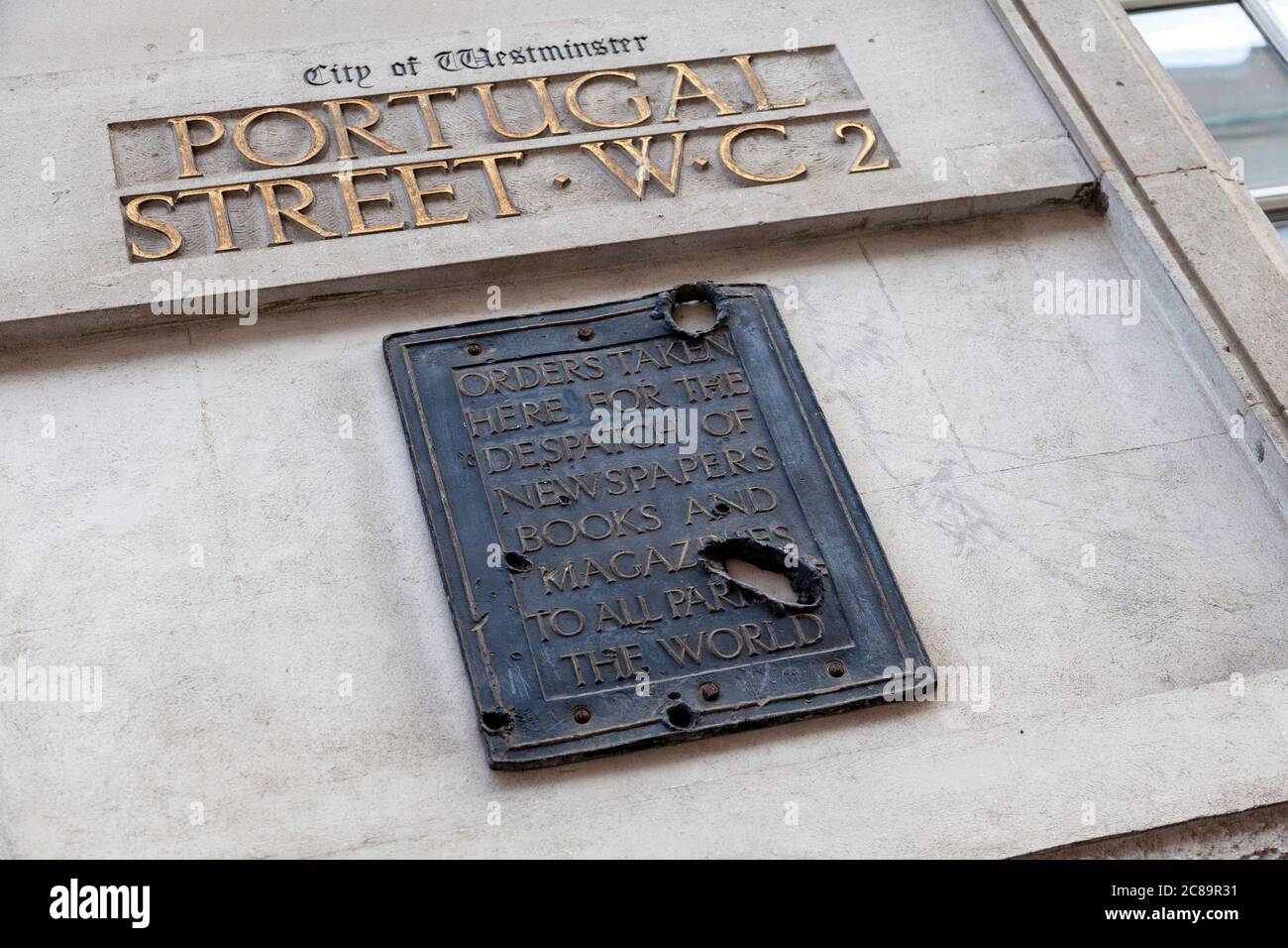 Shrapnel Damage from Second World War, London, UK Stock Photo - Alamy