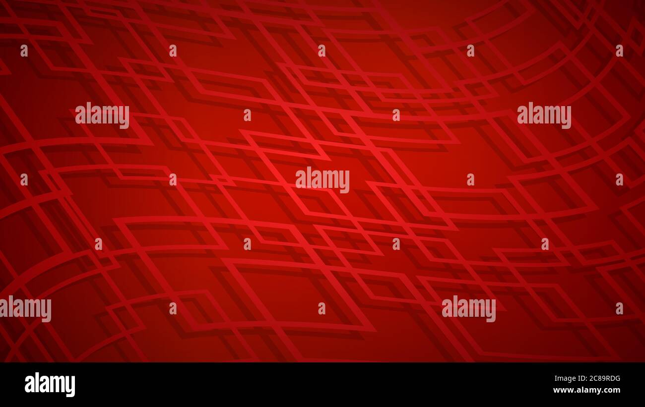 Abstract background of intersecting squares with shadows in red colors Stock Vector Image & Art ...