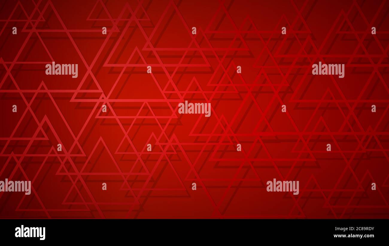 Abstract background of intersecting triangles with shadows in red colors Stock Vector Image ...