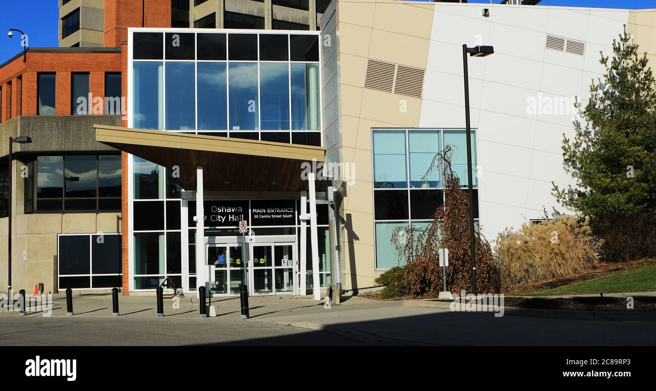 A Scene of City Hall at Oshawa, Ontario, Canada Stock Photo - Alamy