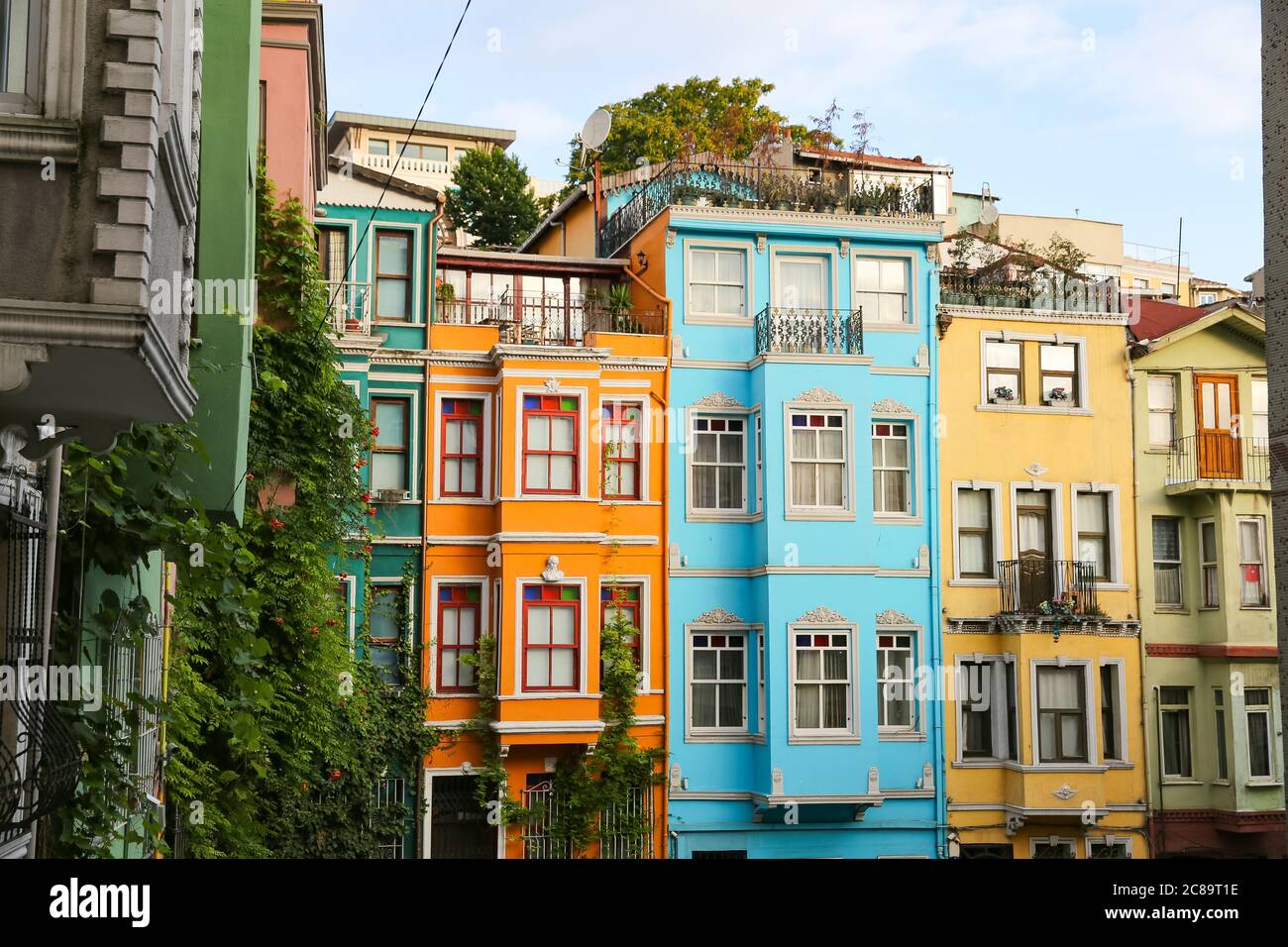Old Houses in Fener District, Istanbul City, Turkey Stock Photo - Alamy
