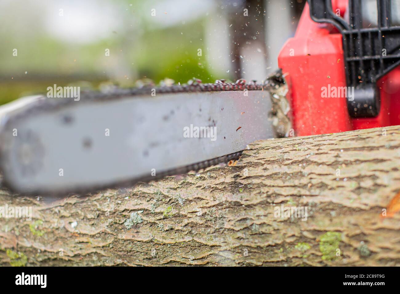 Chainsaw Chain Closeup High Resolution Stock Photography and Images - Alamy