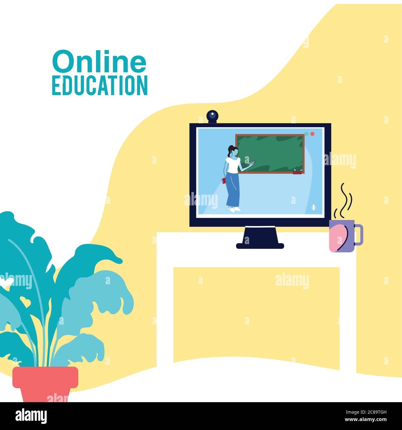 Children message coronavirus Stock Vector Images - Alamy