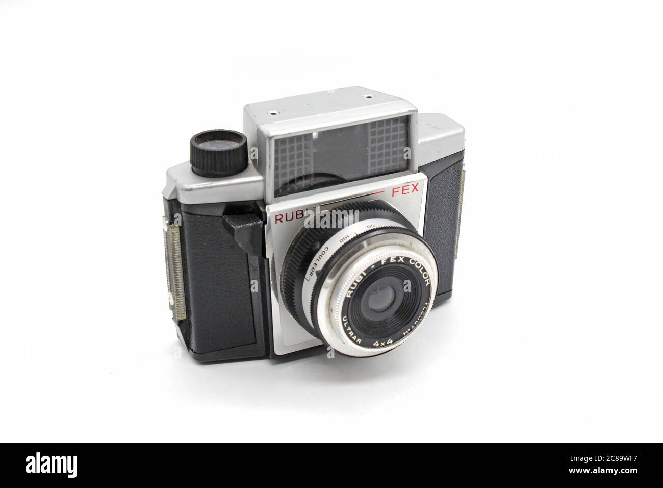 Old camera, isolated on a white background Stock Photo - Alamy