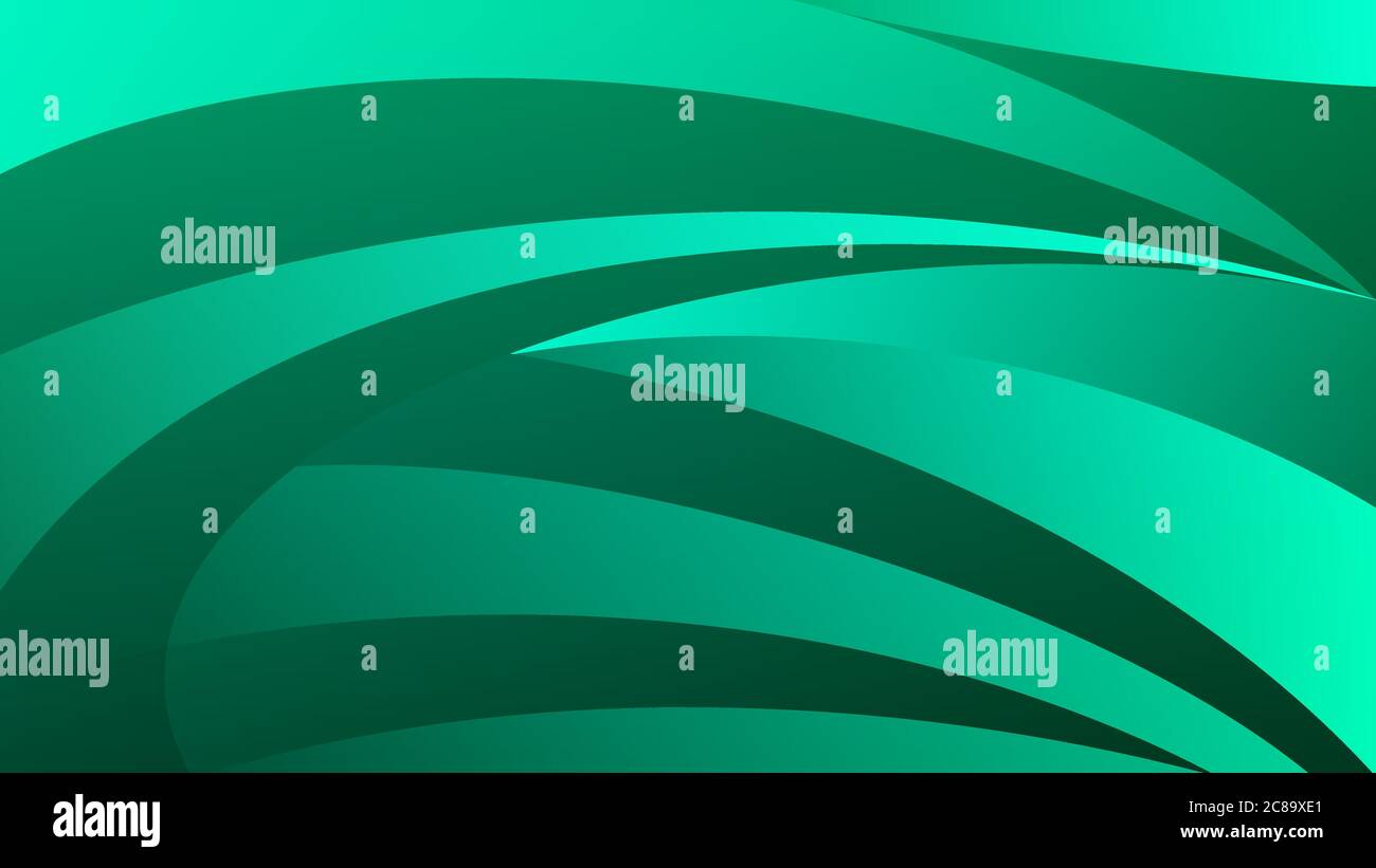 Abstract background of curved lines in light green colors Stock Vector ...