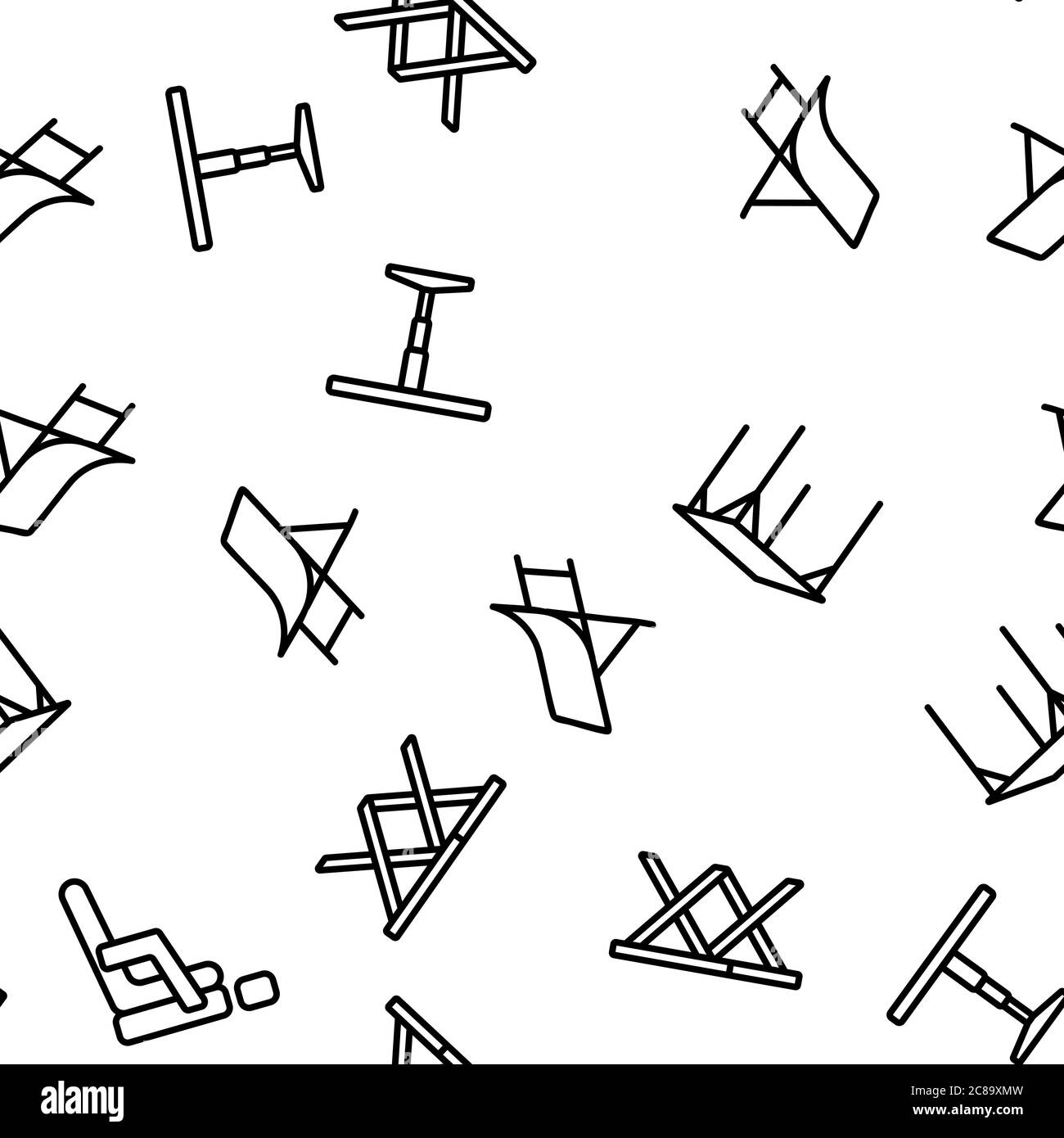 Folding Furniture Vector Seamless Pattern Stock Vector Image & Art - Alamy