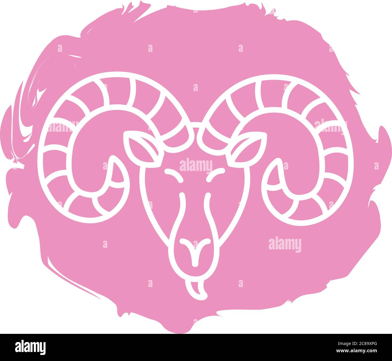 aries zodiac sign block style icon vector illustration design Stock ...