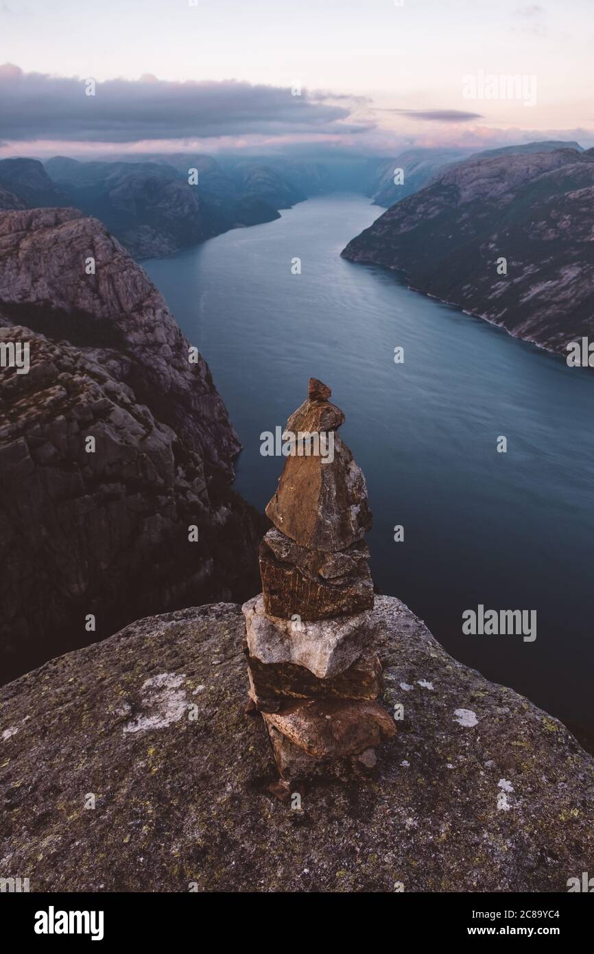 Panoramic norwegian landscape rocks hi-res stock photography and images ...