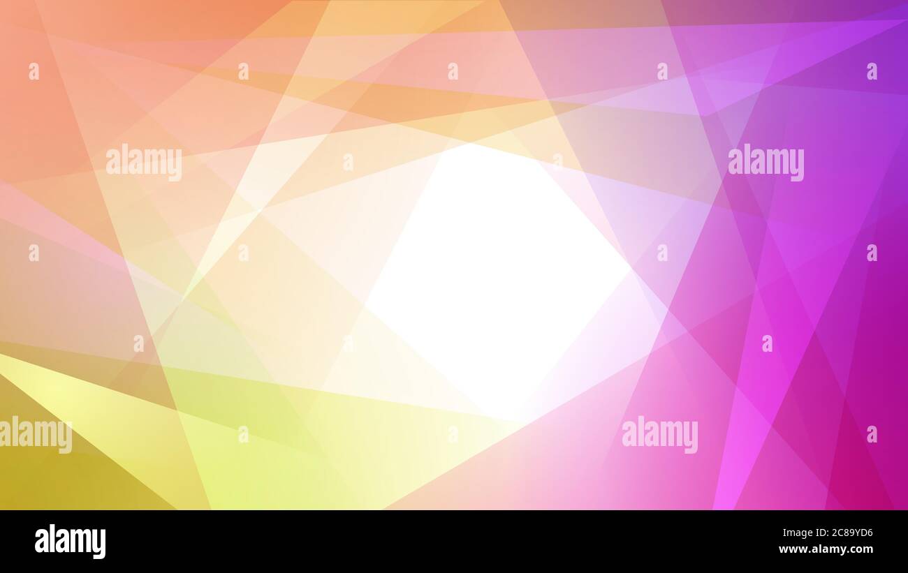 Abstract Background Of Straight Intersecting Lines And Polygons In Yellow And Purple Colors