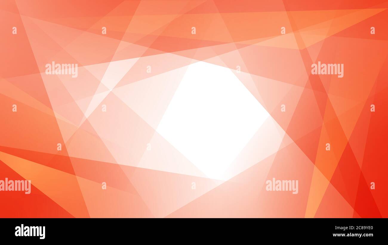 Abstract Background Of Straight Intersecting Lines And Polygons In Orange Colors Stock Vector