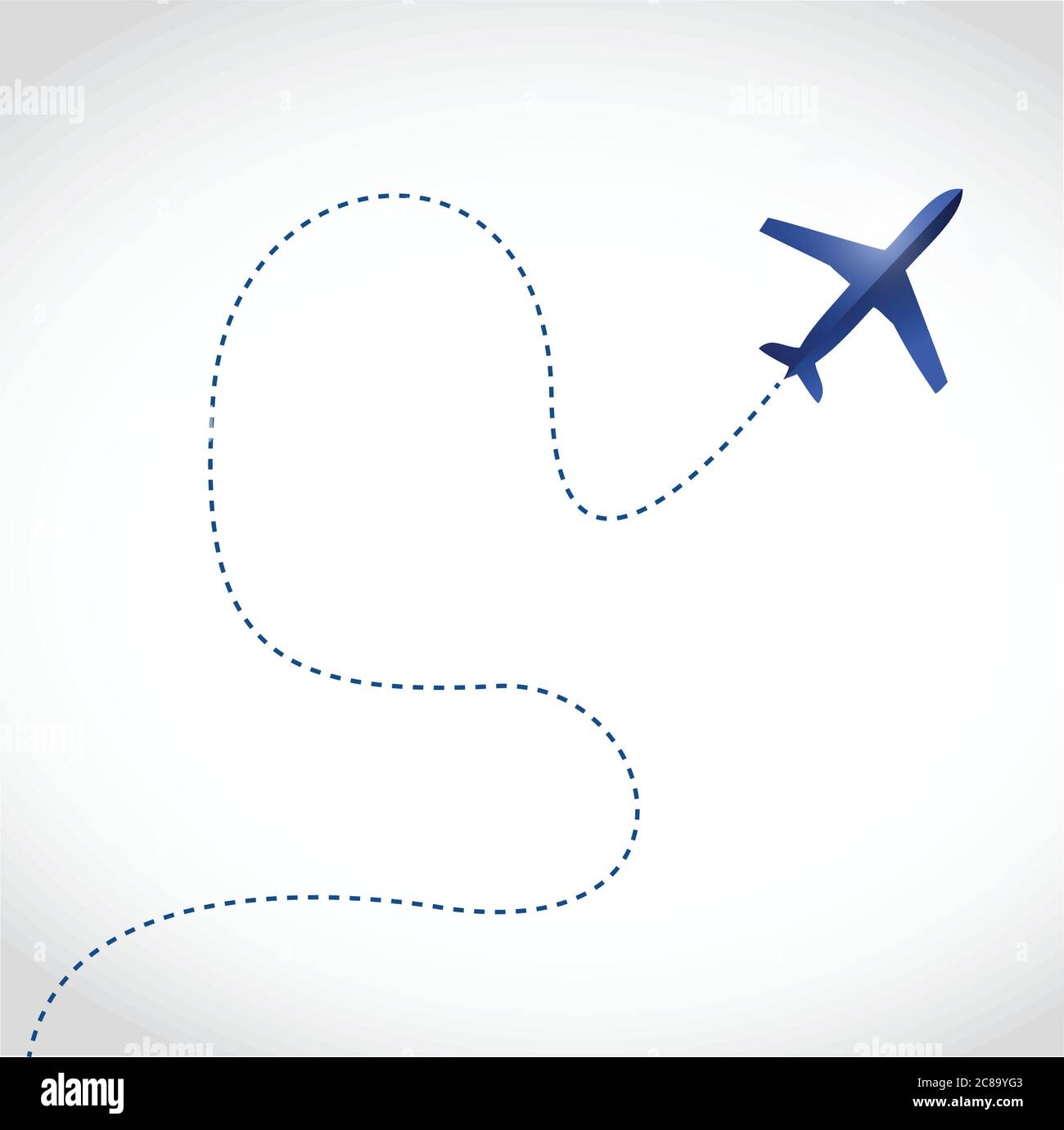 Fly routes and airplane. illustration design over a white background ...