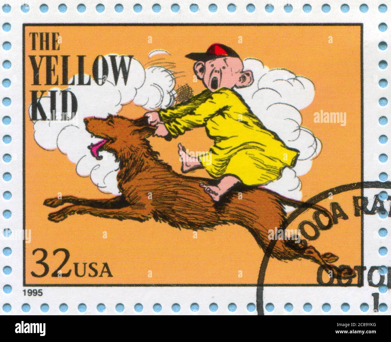 UNITED STATES - CIRCA 1995: stamp printed by United states, shows Comic ...