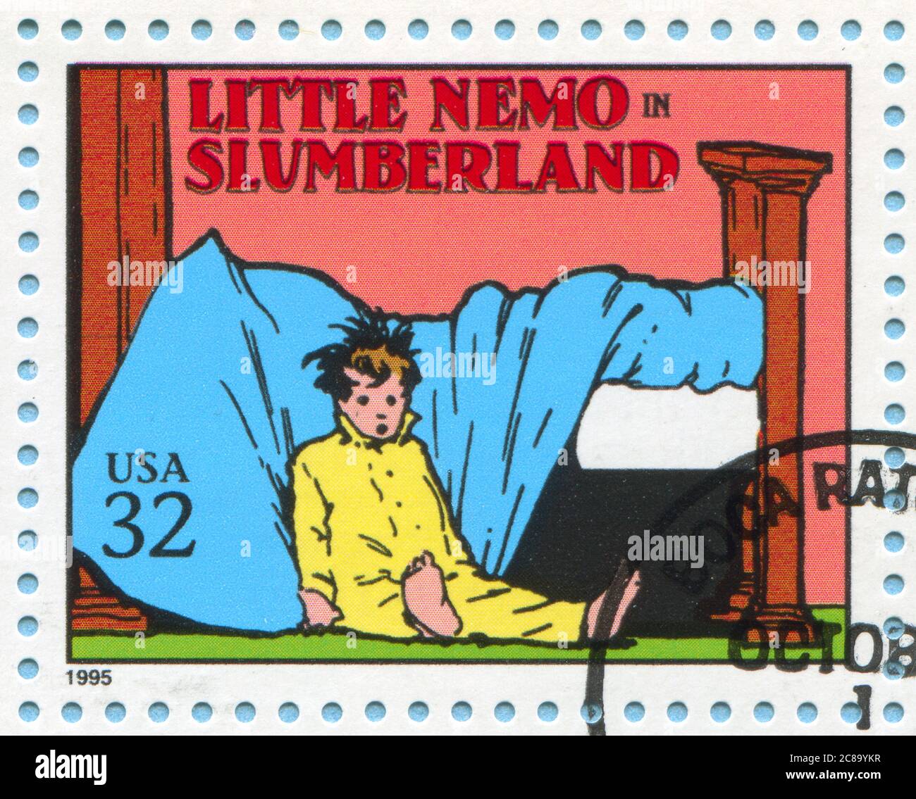 UNITED STATES - CIRCA 1995: stamp printed by United states, shows Comic ...