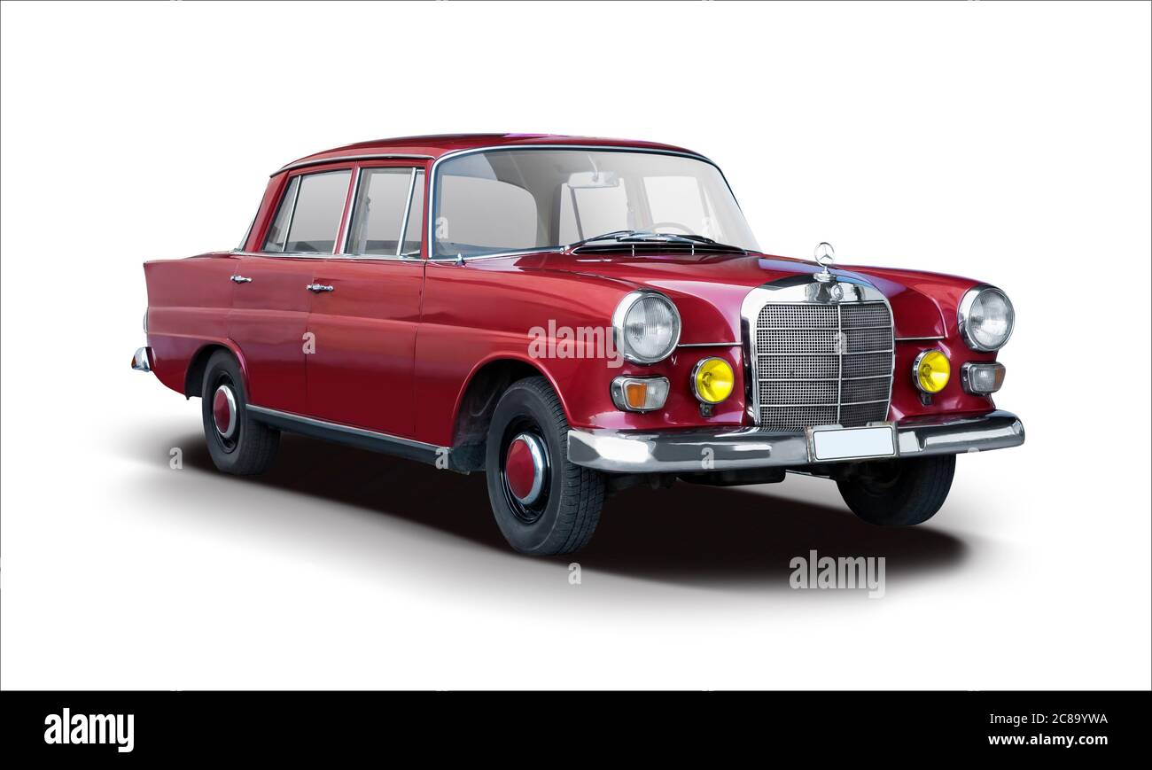 Classic German car isolated on white Stock Photo - Alamy