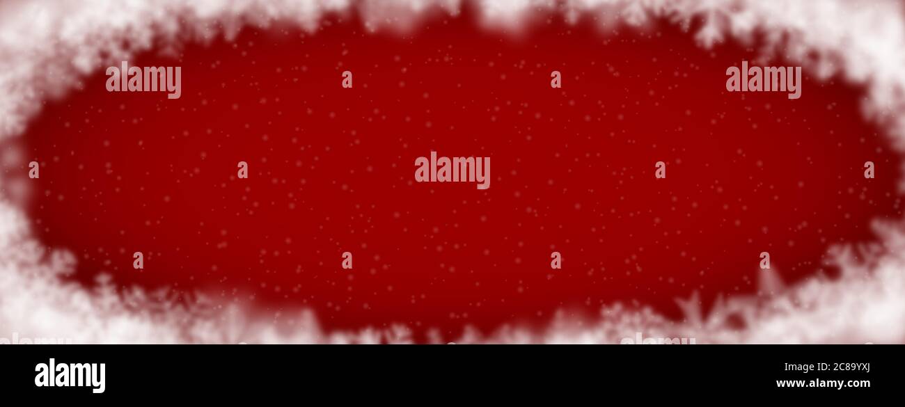 Christmas background of snowflakes of different shape, blur and ...