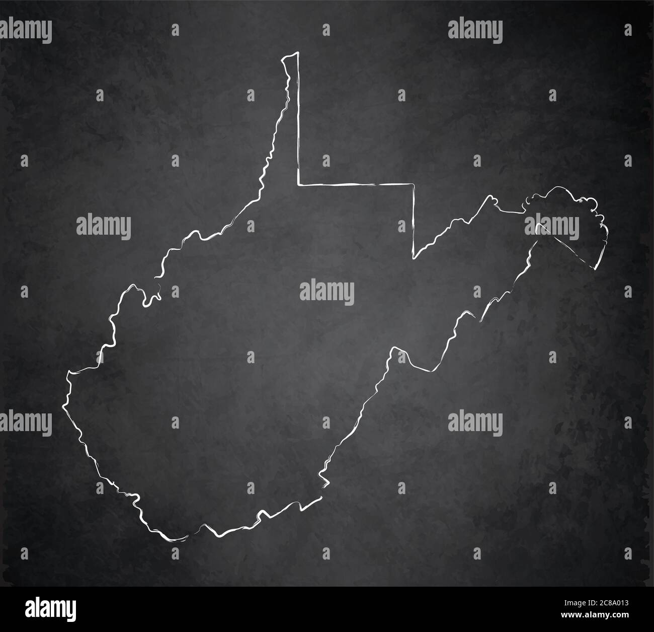 Political map of west virginia hi-res stock photography and images - Alamy