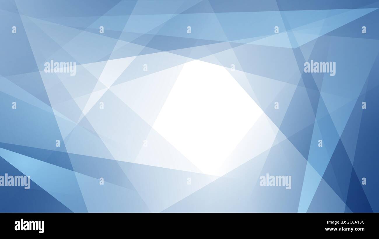 Abstract Background Of Straight Intersecting Lines And Polygons In Light Blue Colors Stock