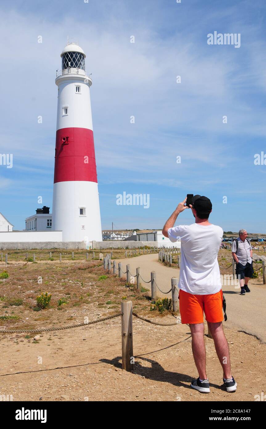 Isle of Portland. 22nd July 2020. UK Weather. Coastal areas are ...