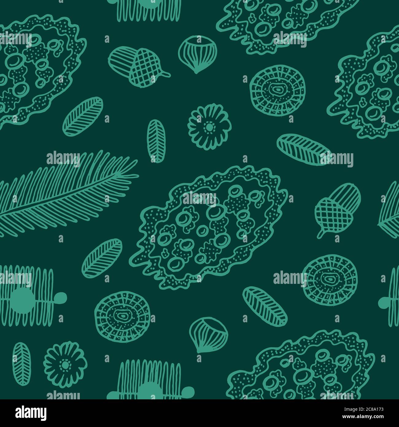 Moss leaf Stock Vector Images - Alamy