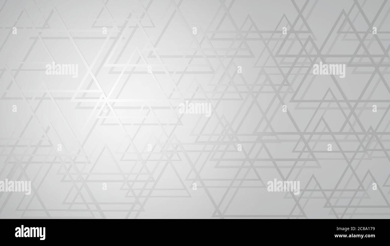 Abstract background of intersecting triangles with shadows in gray ...
