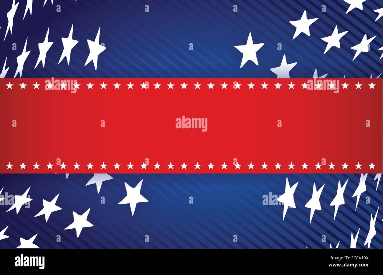 Red, white and blue patriotic illustration design background Stock ...