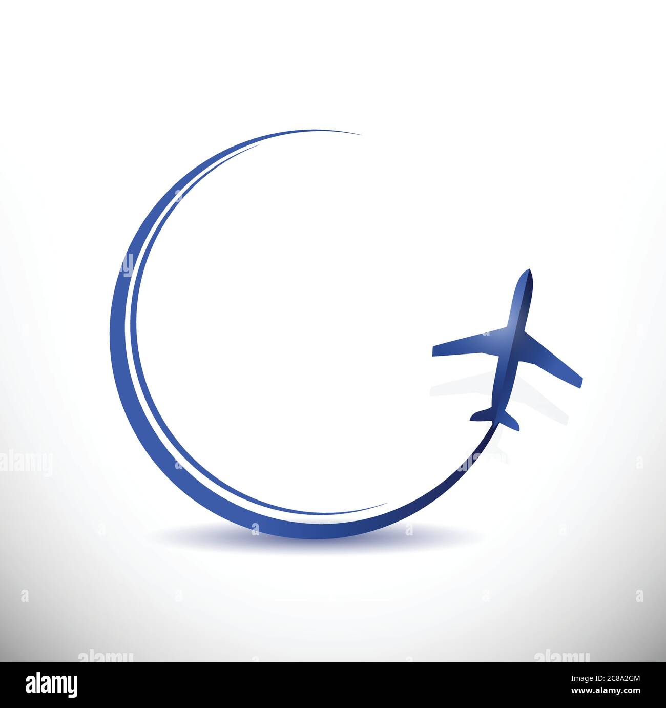 Plane travel destination concept illustration design over white Stock ...